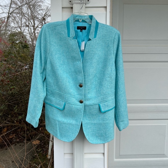 Talbots | Jackets & Coats | Nwt Talbots Gorgeous Turquoise White ...